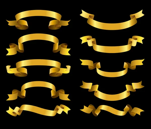 Gold Ribbon Strip Png
