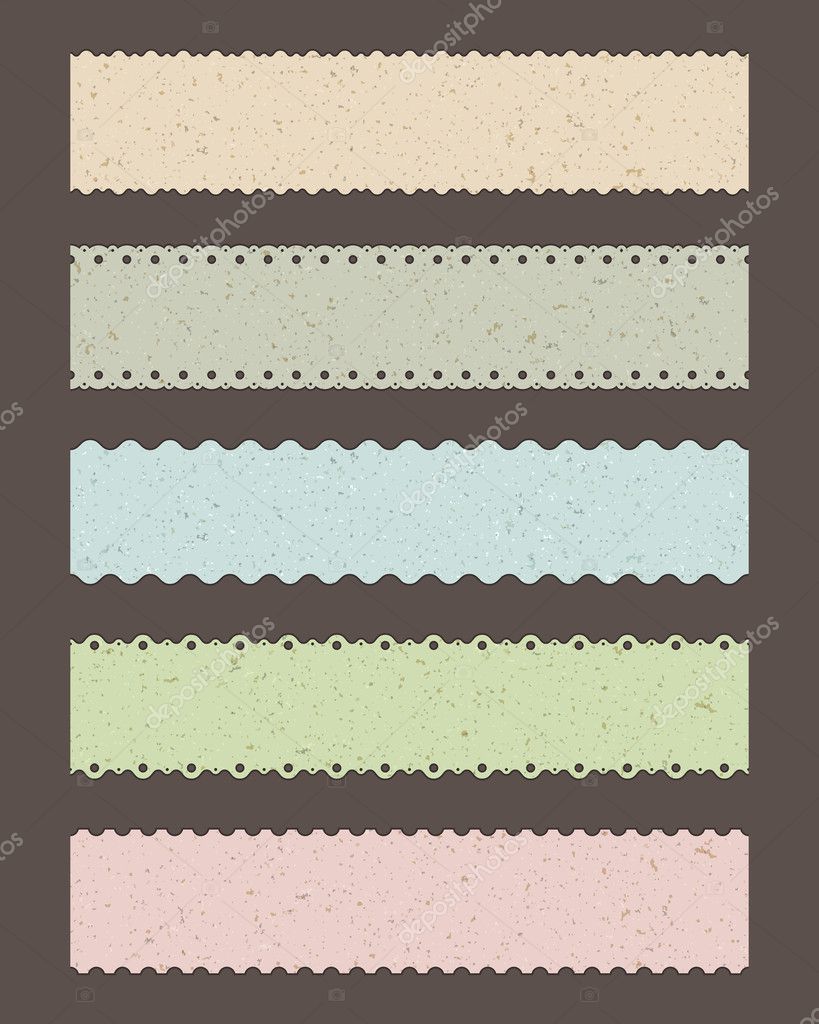 Set retro borders vector illustration Eps 10. Stock Vector Image by ...