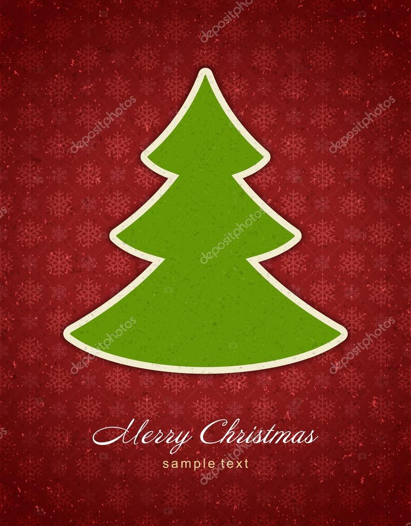 Christmas applique with tree vector background. Eps 10. Stock Vector by ...
