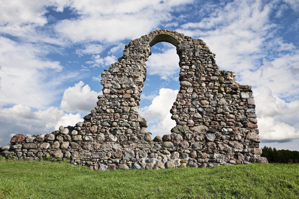 Ruins of the Rezekne Castle Hill, Latvia — Stock Photo © alkir_dep ...