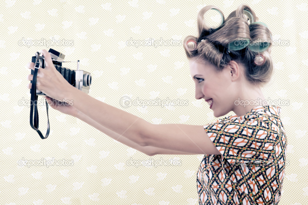 Woman taking Self-portrait — Stock Photo © SimpleFoto #12679926