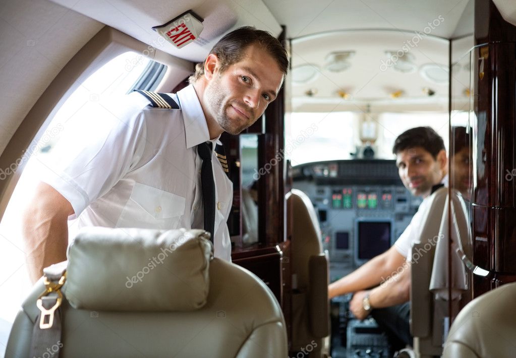 Pilot Entering Private Jet — Stock Photo © SimpleFoto #36762321