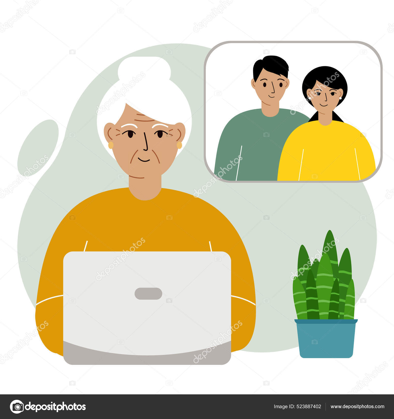 Family Remote Video Conferencing Conference Calling Parents Communicate ...