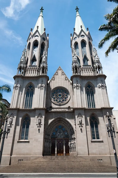 People at Se Cathedral square in Sao Paulo – Stock Editorial Photo ...
