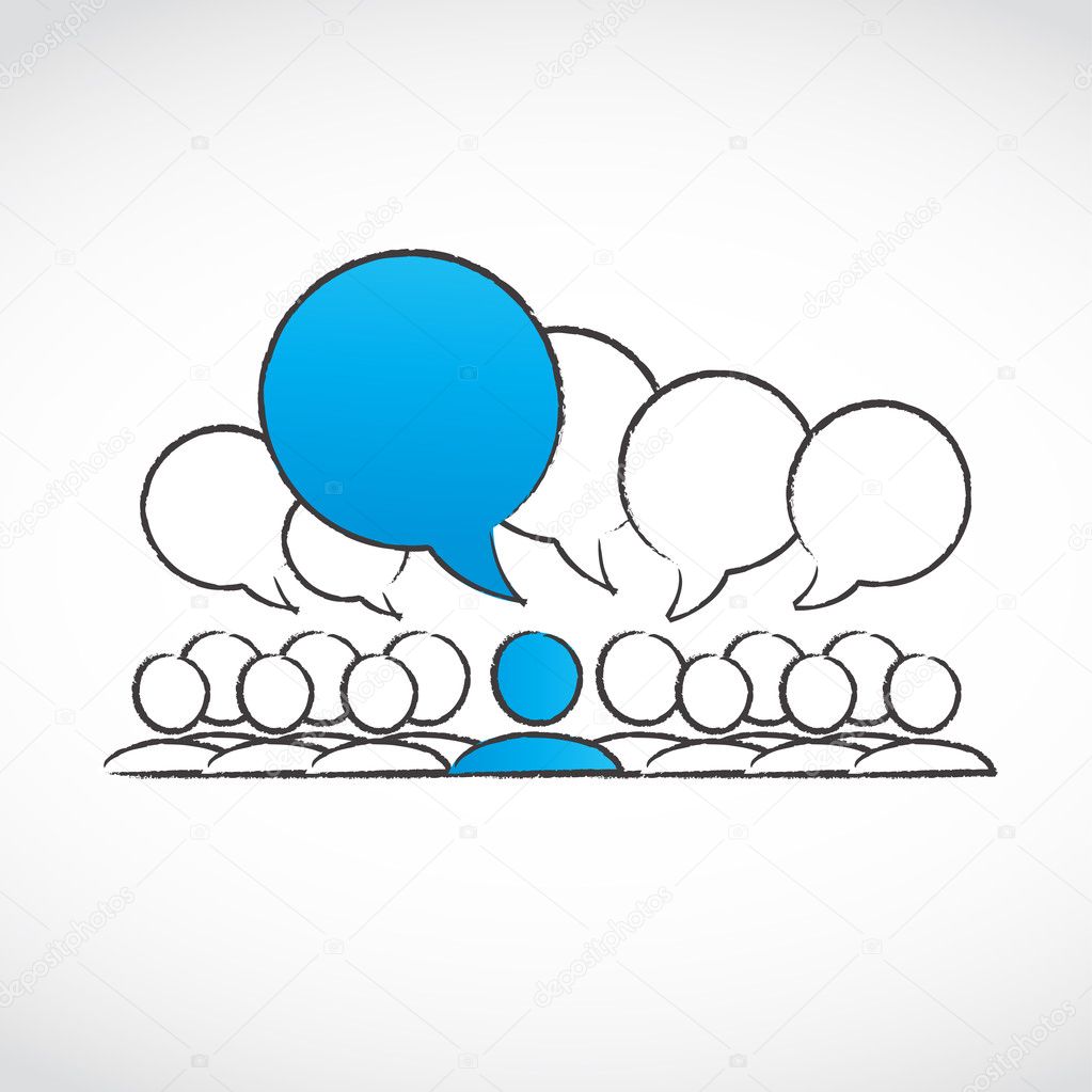 Social conversation group vector Stock Vector Image by ©burakowski ... Social conversation group vector Stock Vector Image by ©burakowski ...