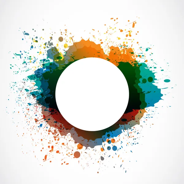 Colorful paint splash circle Stock Vector Image by ©burakowski #21123401