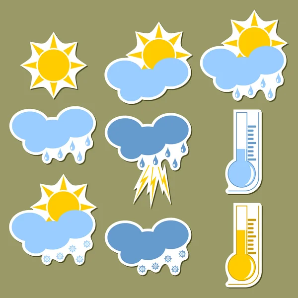 Weather forecast badge Vector Art Stock Images | Depositphotos