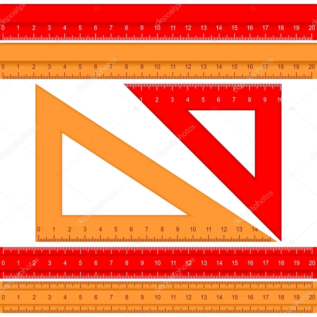 Set of rulers Stock Vector Image by ©Silantiy #43544605