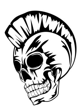 rock star clipart punk hair svg hair vector hair clipart Cricut hair ...