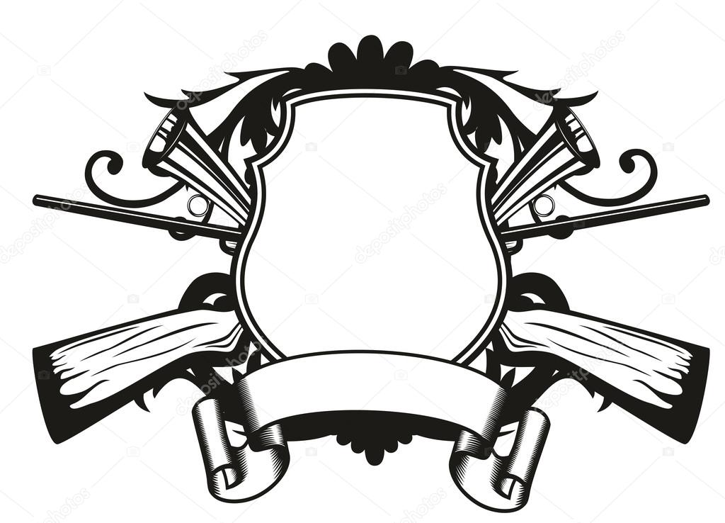 Frame hunting theme — Stock Vector © SS1001 #12616907