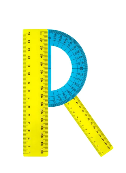 Alphabet rulers and protractors — Stock Photo © leon_traut #26561601