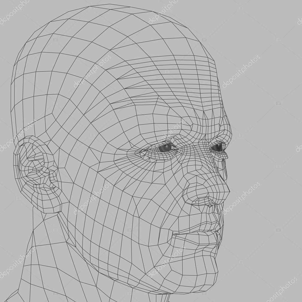Man wireframe illustration Stock Photo by ©sirylok 42355799