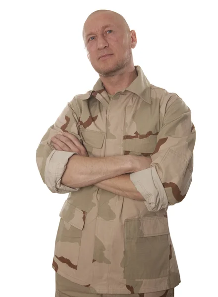 Portrait of handsome man in military form — Stock Photo © Wisky #22798322