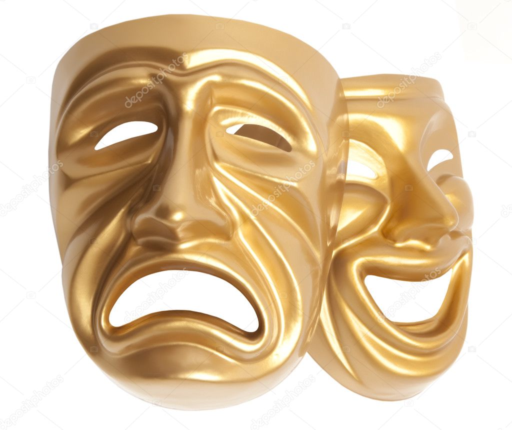 Teater mask isolerade — Stockfotografi © andreyuu #27863827
