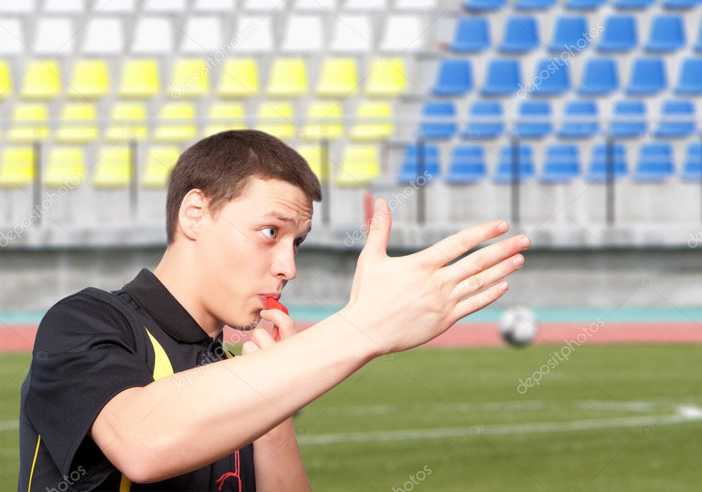 Male referee Stock Photo by ©andreyuu 32869105