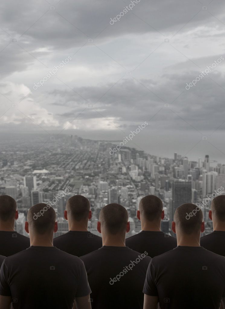 Group cloning man Stock Photo by ©andreyuu 45958181