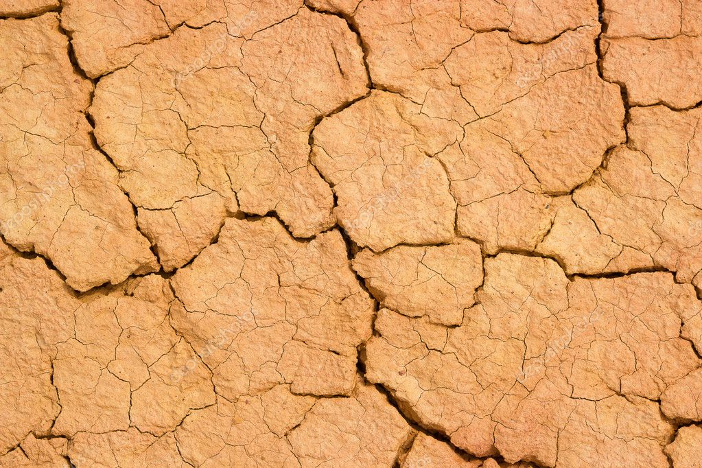 Texture of the crackled red clay — Stock Photo © Sundikova_n #12749056