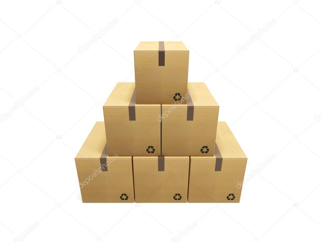 Pile of cardboard box Stock Photo by ©auriso 48500263