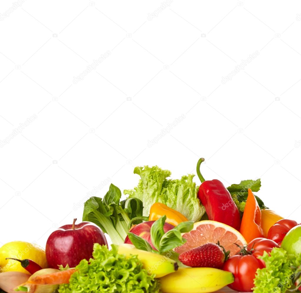 Fruit and vegetable borders — Stock Photo © zoomteam #42766201
