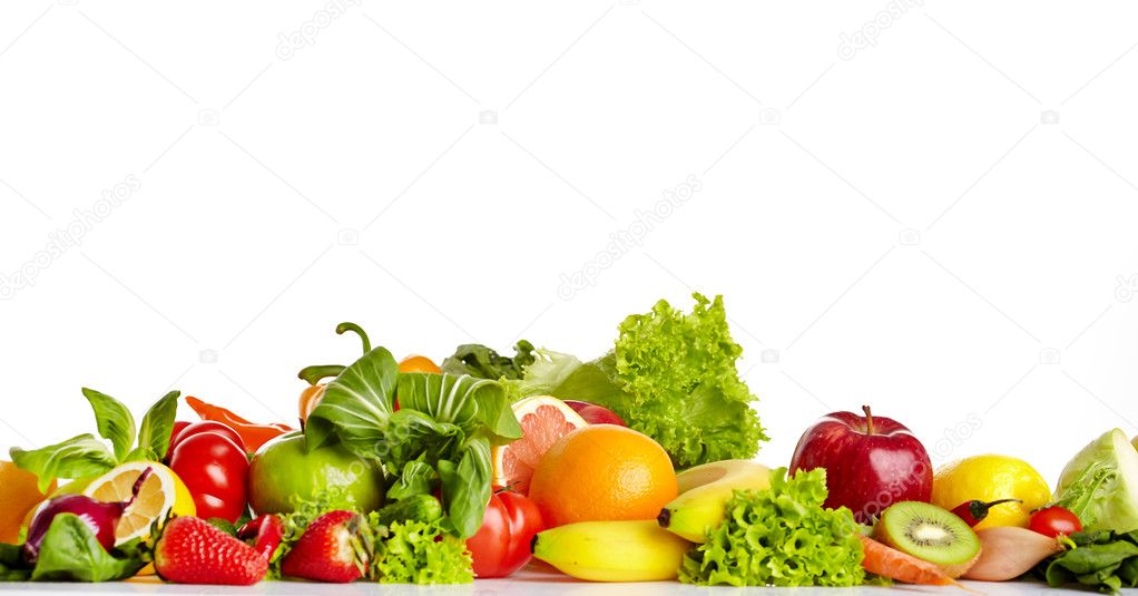Fruit and vegetable borders Stock Photo by ©zoomteam 43279113