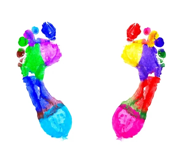 Multi Colored footprints — Stock Photo © vlad_star #5691369