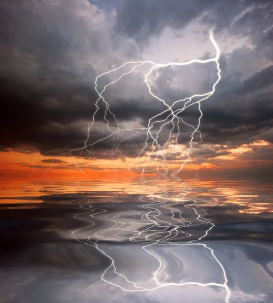 Reflection of lightning — Stock Photo © deltaoff #1605484