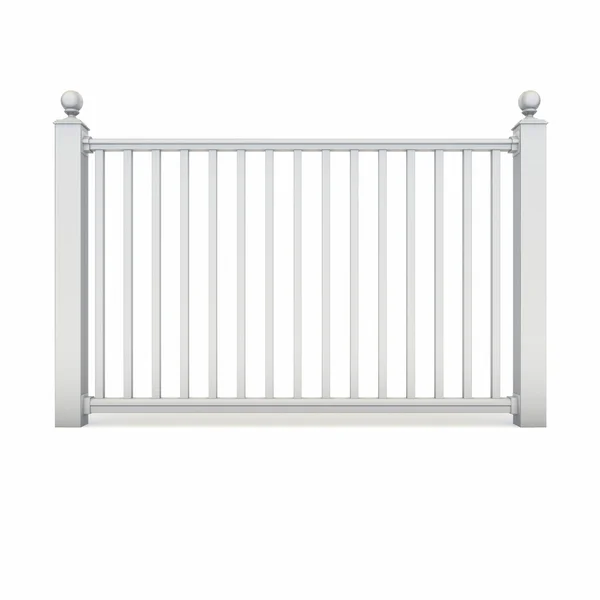 White metal railing — Stock Photo © DmitryDDD #22238737