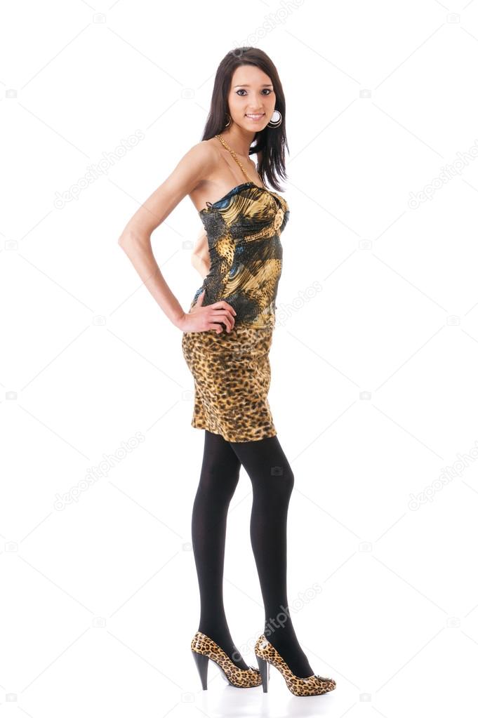 Smiling beautiful woman in full length Stock Photo by ©BestPhotoStudio ...