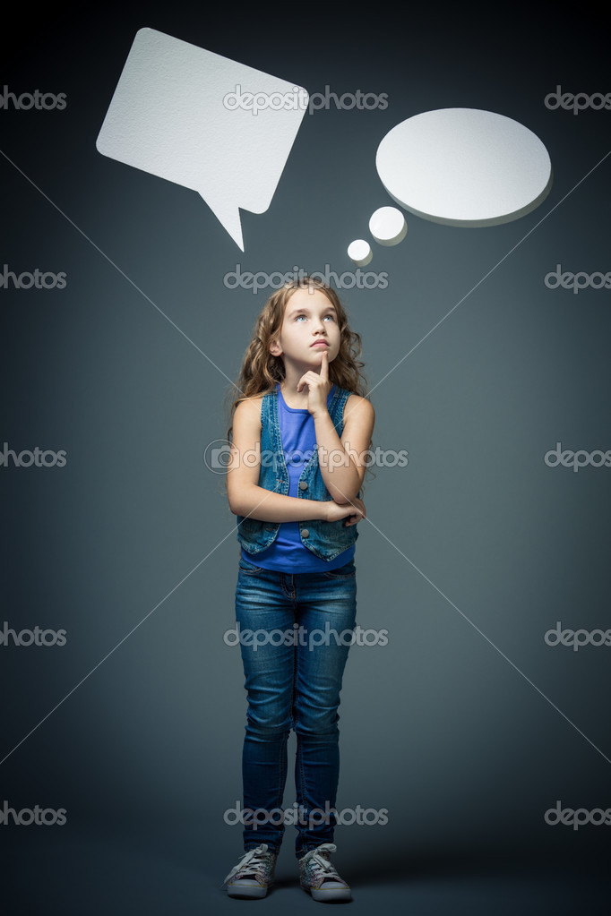 Thinking girl Stock Photo by ©Deklofenak 39036803
