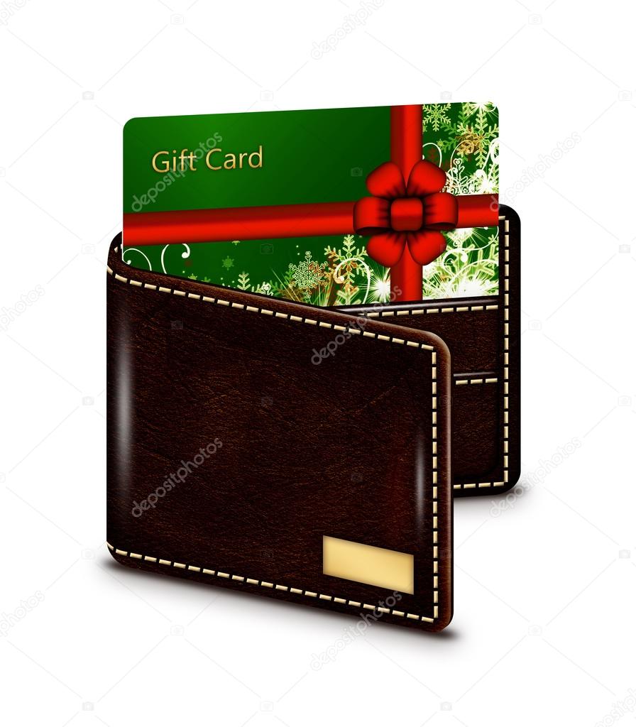Gift card in wallet over white background — Stock Photo © ayo888 #36674567