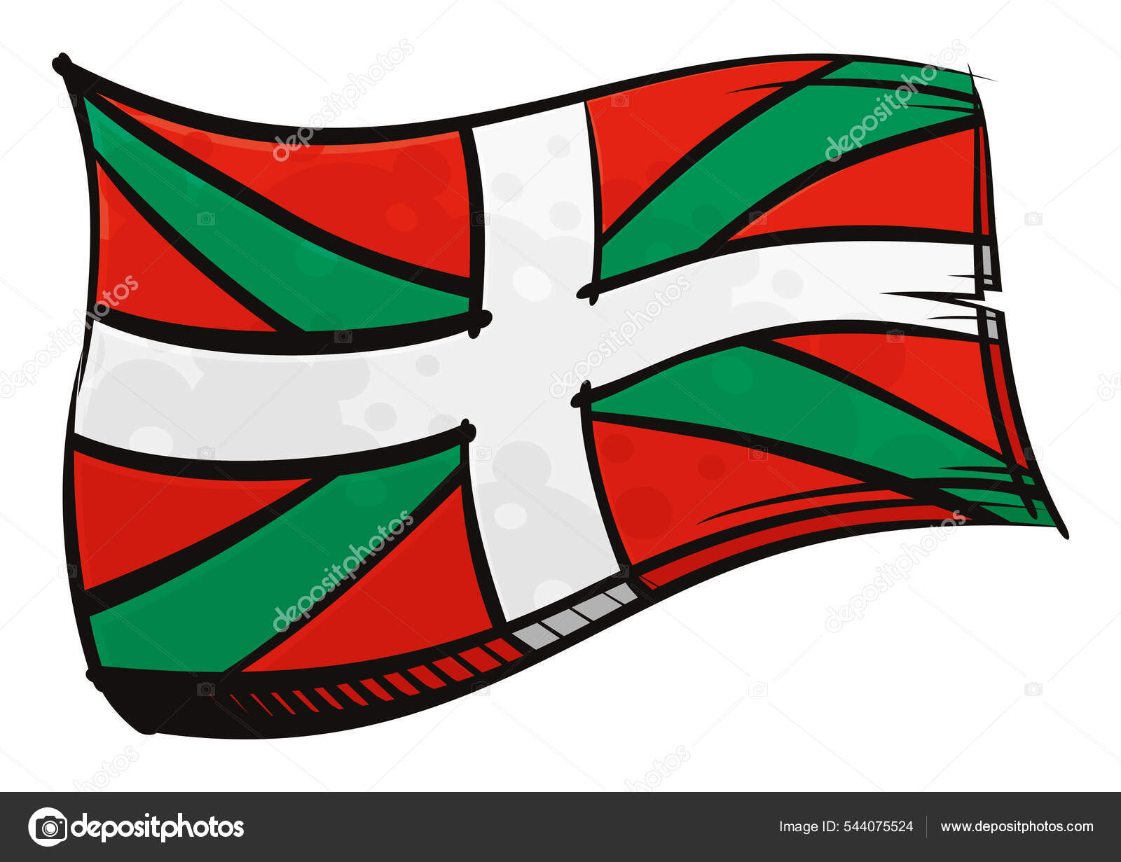 Basque Flag Tattoo