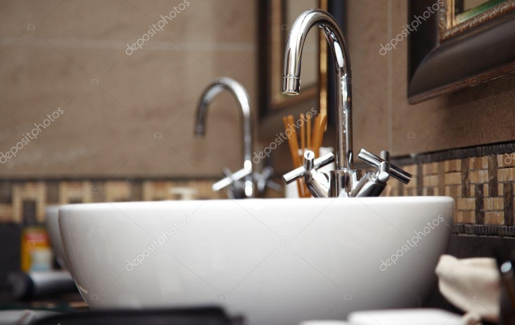 Sink with taps — Stock Photo © DepositNovic #17376441