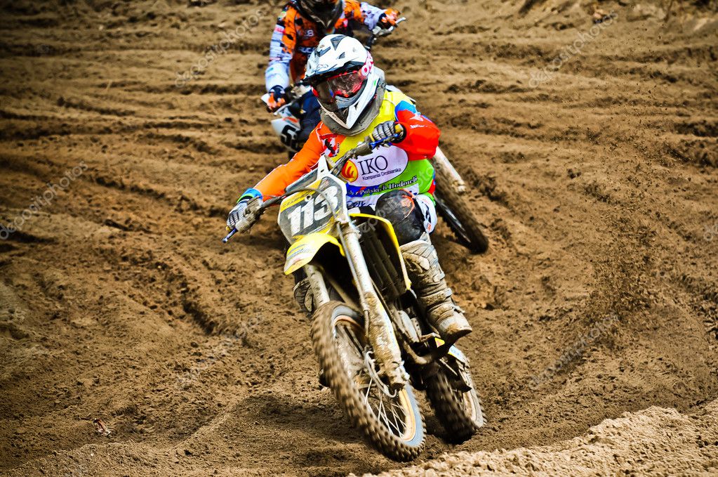 Polish Western Zone Motocross Championship Round VI Poland — Stock ...