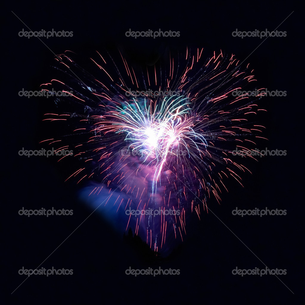 Heart fireworks Stock Photo by ©dovapi 19271903