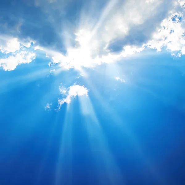 Beautiful blue sky - Stock Image - Everypixel