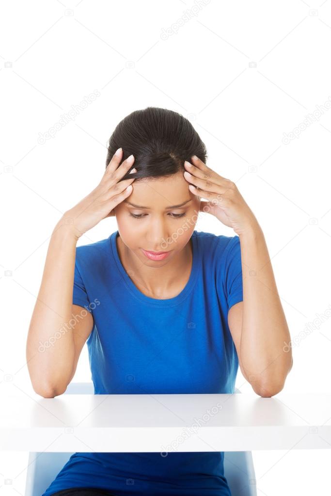 Young woman worrying. Stock Photo by ©piotr_marcinski 34271499