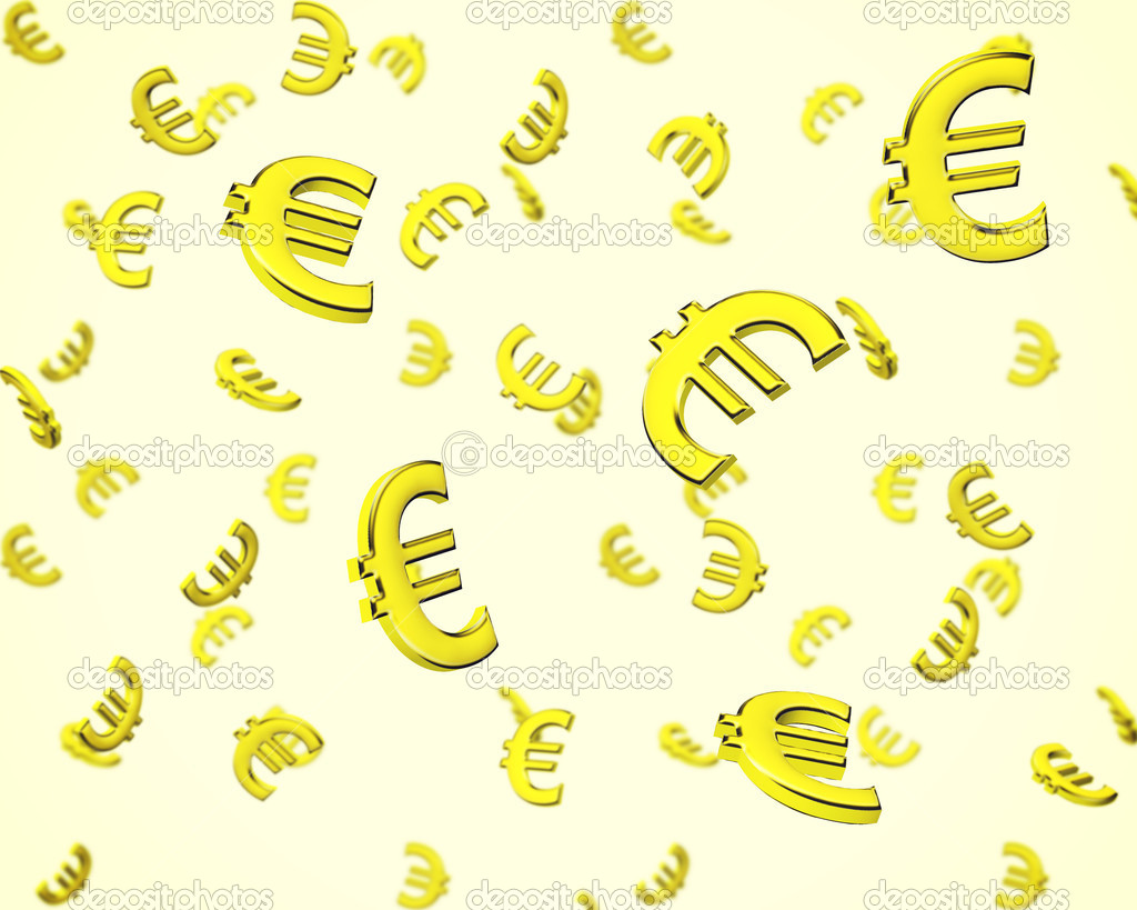 3d euro symbol wallpaper Stock Illustration by ©piotr_marcinski #41492567