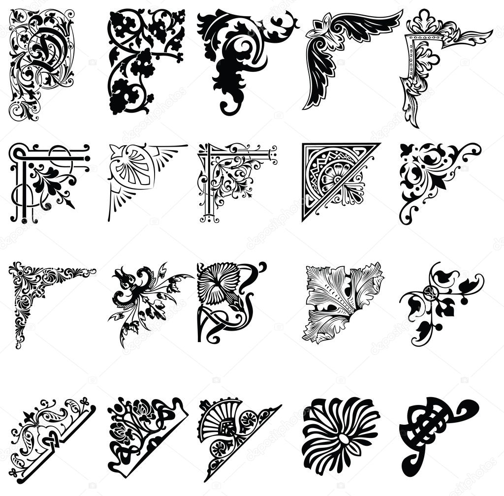 Colorful Corner Border