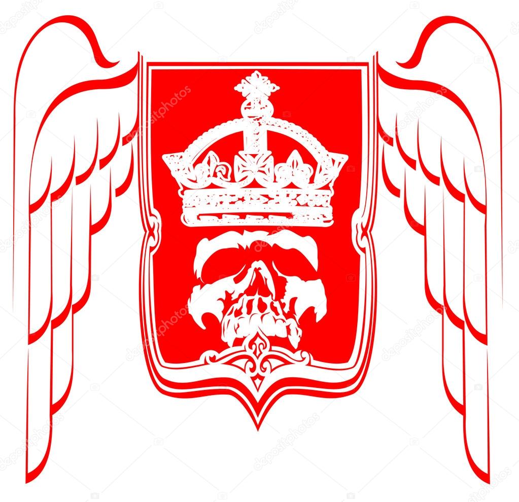 Image vectorielle Héraldique couronnée rouge . par ©aakbar - 46219027