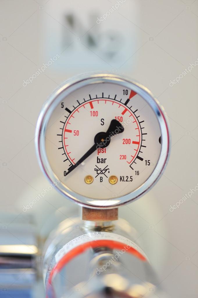 Barometer, nitrogen in hospital lab Stock Photo by ©zurijeta 21440199