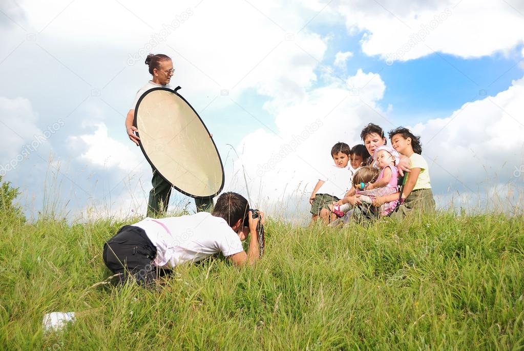 Professional photo shouting in nature — Stock Photo © zurijeta #21443549