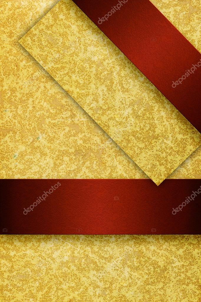 Gold background with rich red ribbon Stock Photo by ©Molodec_ 33023201