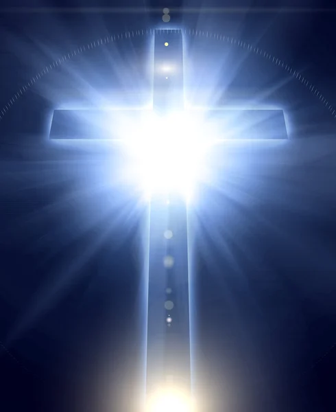 Glowing cross - Stock Image - Everypixel