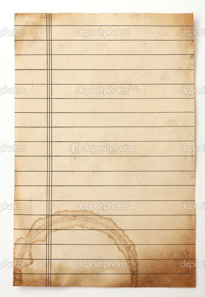 Alte Liniertes Papier — Stockfoto © azgek1978 #26177519