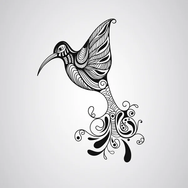 Cartoon Hummingbird Tattoo