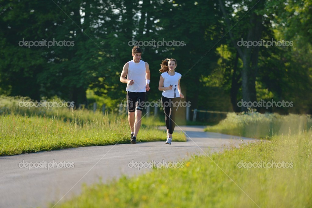 Couple jogging Stock Photo by ©.shock 16789637