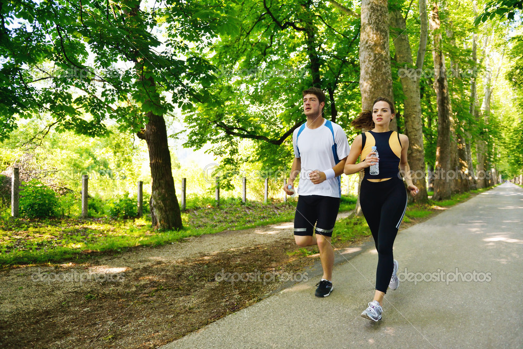 Couple jogging Stock Photo by ©.shock 16790885