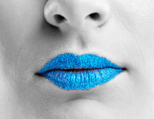 Blue lips Stock Photos, Royalty Free Blue lips Images | Depositphotos