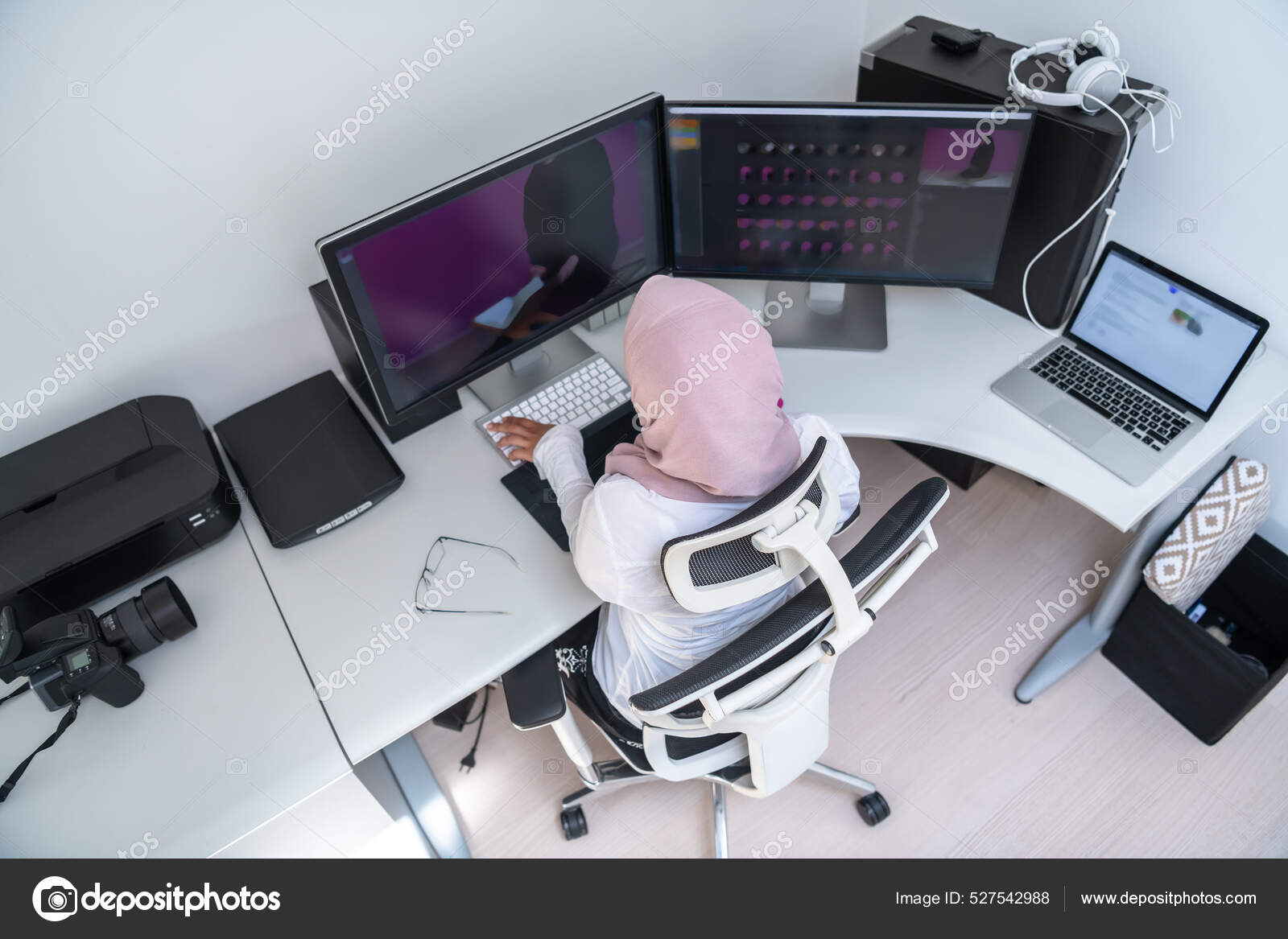 Computer Monitor Top View