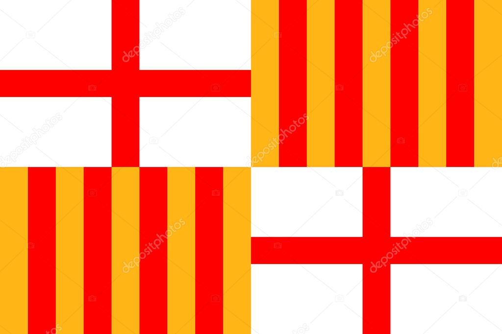 Barcelona flag — Stock Photo © tony4urban #40661035